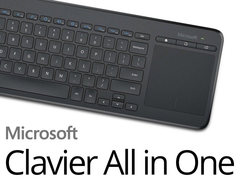 Microsoft Clavier All in One : Le clavier de salon complet à 24€38 ...